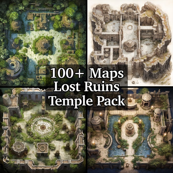 Ruins Map - Etsy