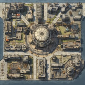 Steampunk Industrial Battle Map Bundle, 150+ Pack of High Detail Role ...