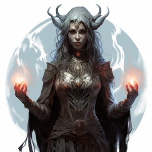 150+ Tiefling Race Bundle, PNG Tiefling Collection, Varied Classes of ...