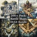 Massive Battle Map Bundle, 200 Pack Bundle of High Detail Role Playing ...