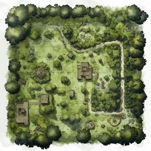 Forest Battle Map Bundle, 200+ Pack of High Detail Role Playing Maps ...