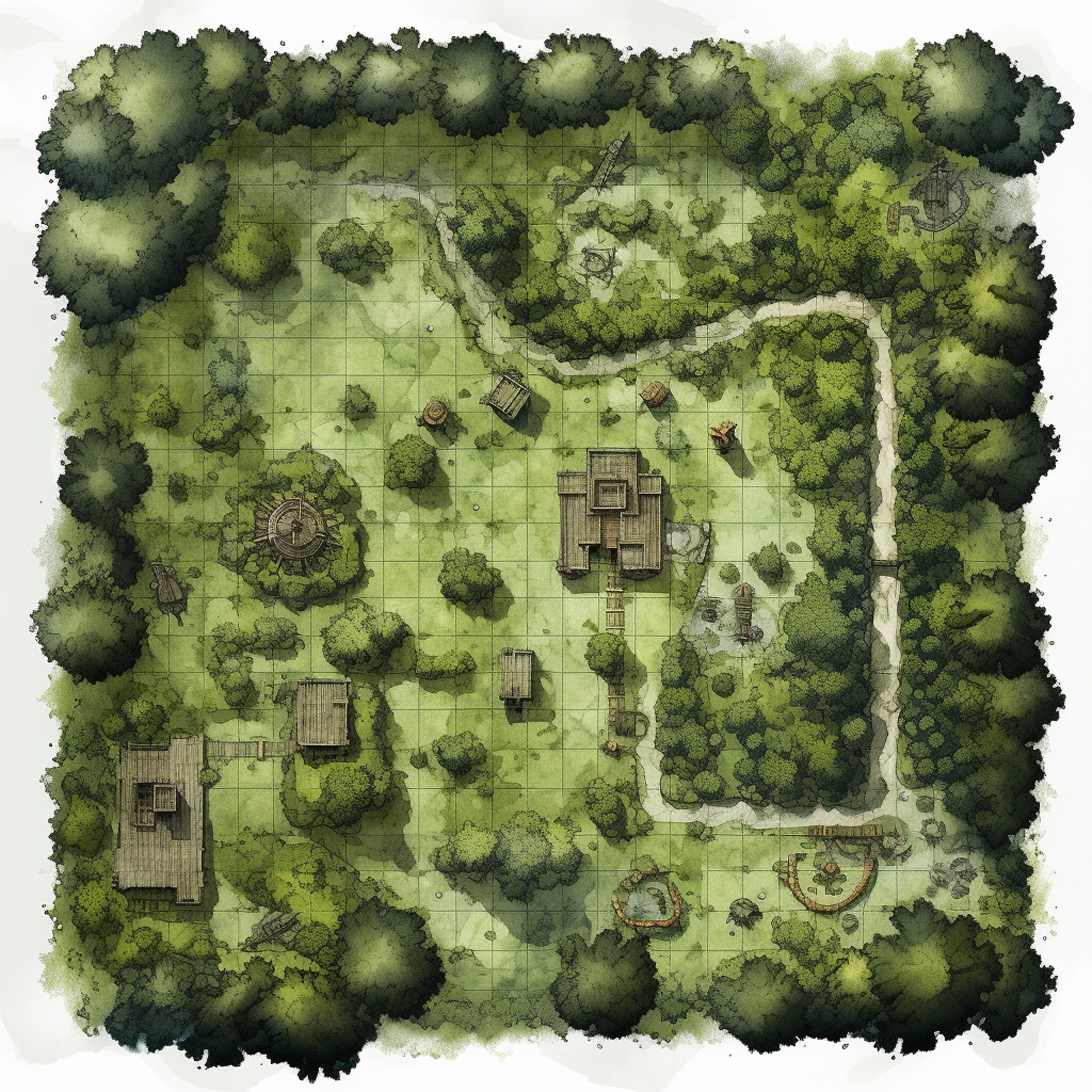 Forest Battle Map Bundle 200 Pack of High Detail Role - Etsy UK