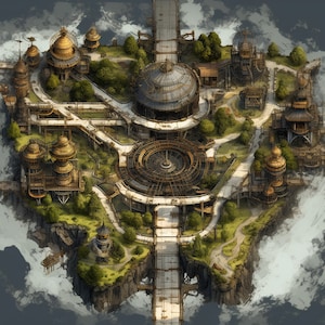Steampunk Industrial Battle Map Bundle, 150+ Pack of High Detail Role ...