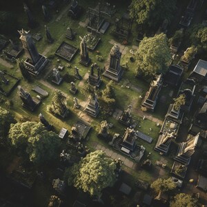 Cemetery Graveyard Crypt Battle & Background Maps, 150+ Pack Bundle of ...