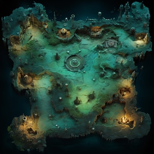 Underwater Maps, 250+ Pack Bundle of High Detail Role Playing Battle ...