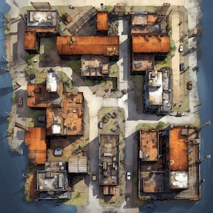 Steampunk Industrial Battle Map Bundle, 150+ Pack of High Detail Role ...