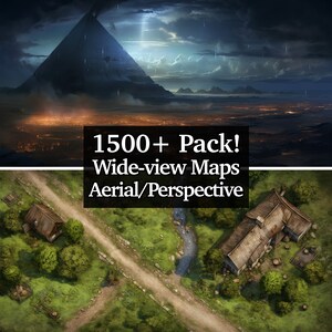 1500 Wide-view Battle Maps & Backgrounds, 16:9 Maps, Bundle of Role ...