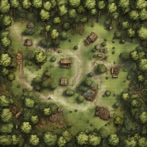 Forest Battle Map Bundle, 200+ Pack of High Detail Role Playing Maps ...