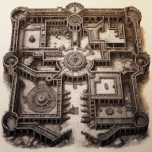 Battle Maps, 150+ Pack of Castle & Structures Maps, High Detail Role ...