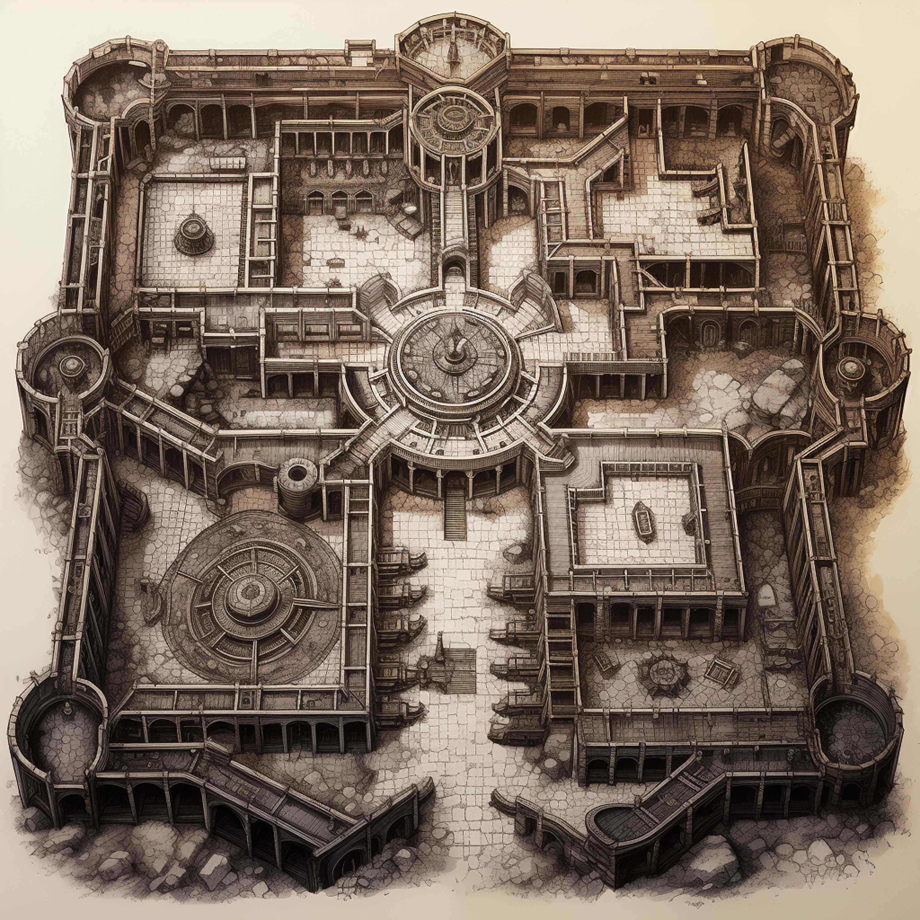 Battle Maps, 150+ Pack of Castle & Structures Maps, High Detail Role ...