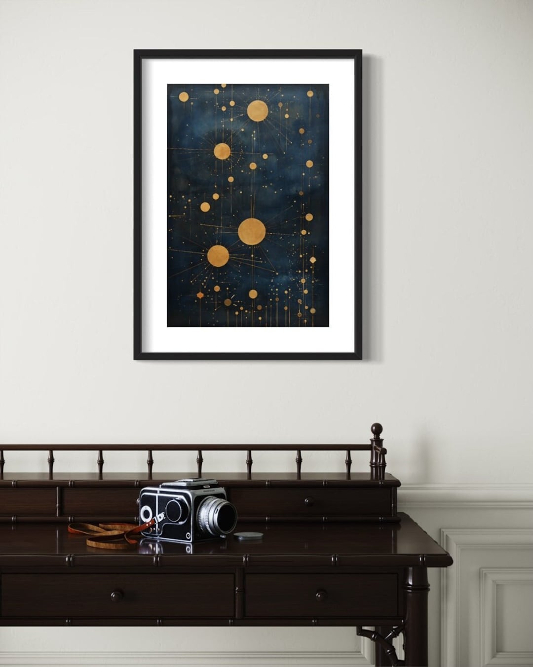 Golden Stars Good Luck Printable Art Fengshui Decor Instant Download ...