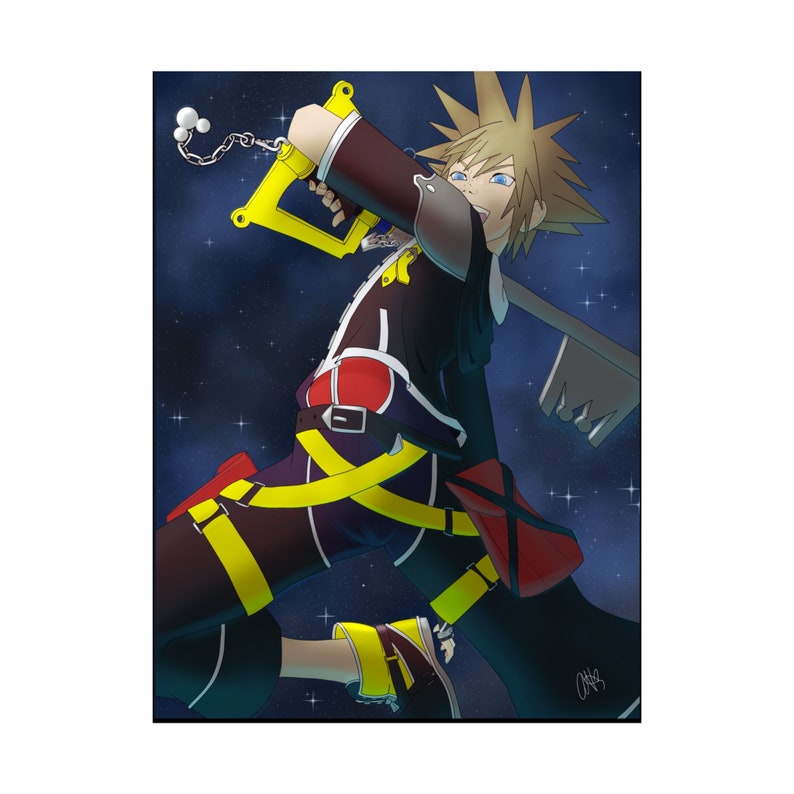 Sora KH2 Fanart Poster - Etsy