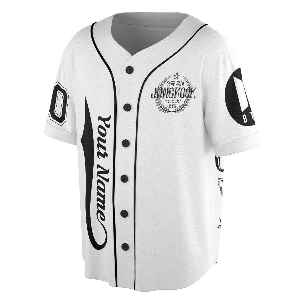 JungKook BTS Kpop Doodle Art Baseball Jersey sold by Canidae Helpless ...