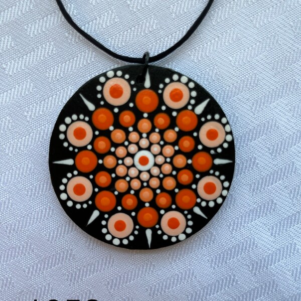Hand Painted Pendant - Etsy