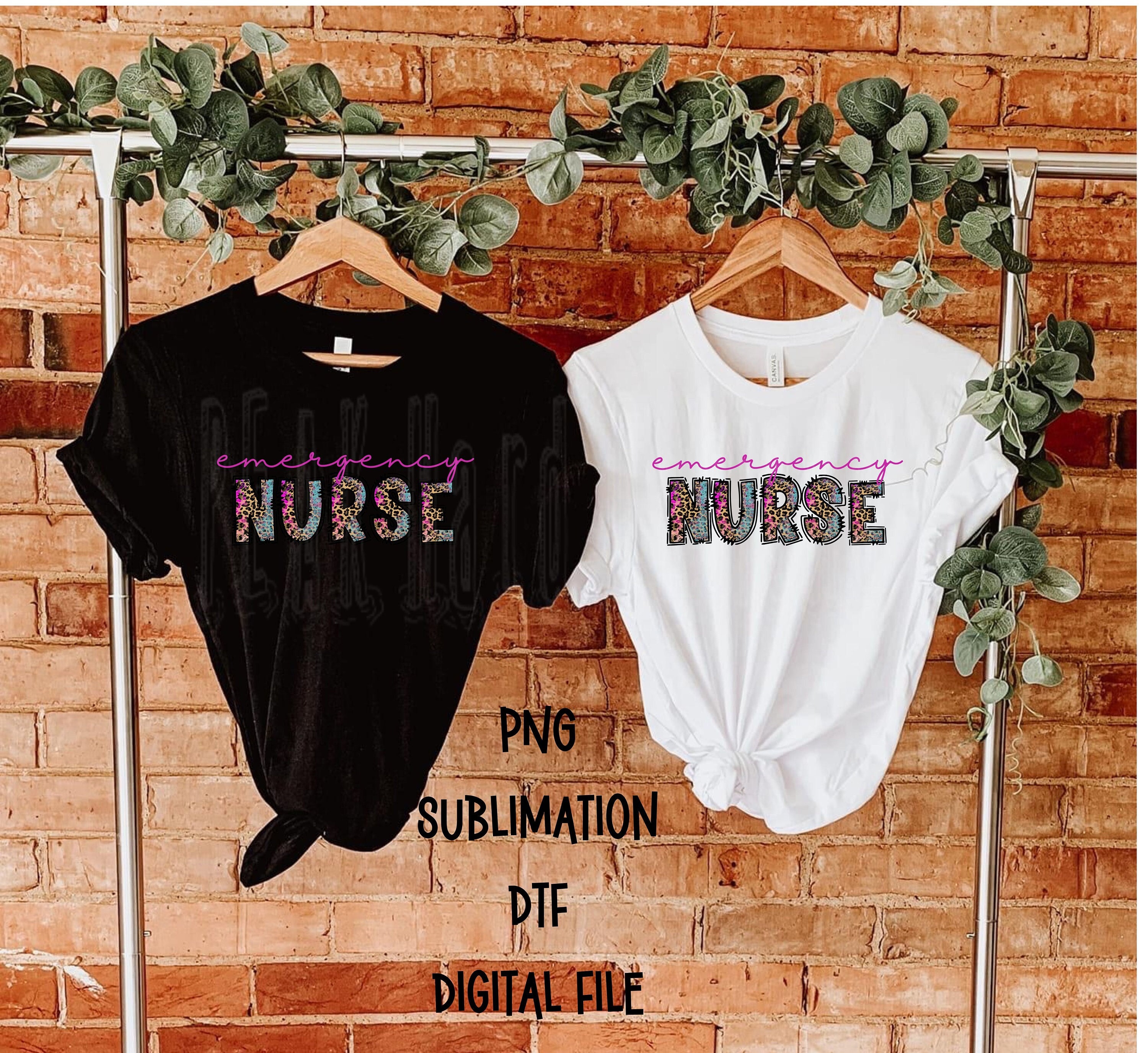 Emergency Leopard Nurse PNG Sublimation Digital File. Instant Download ...