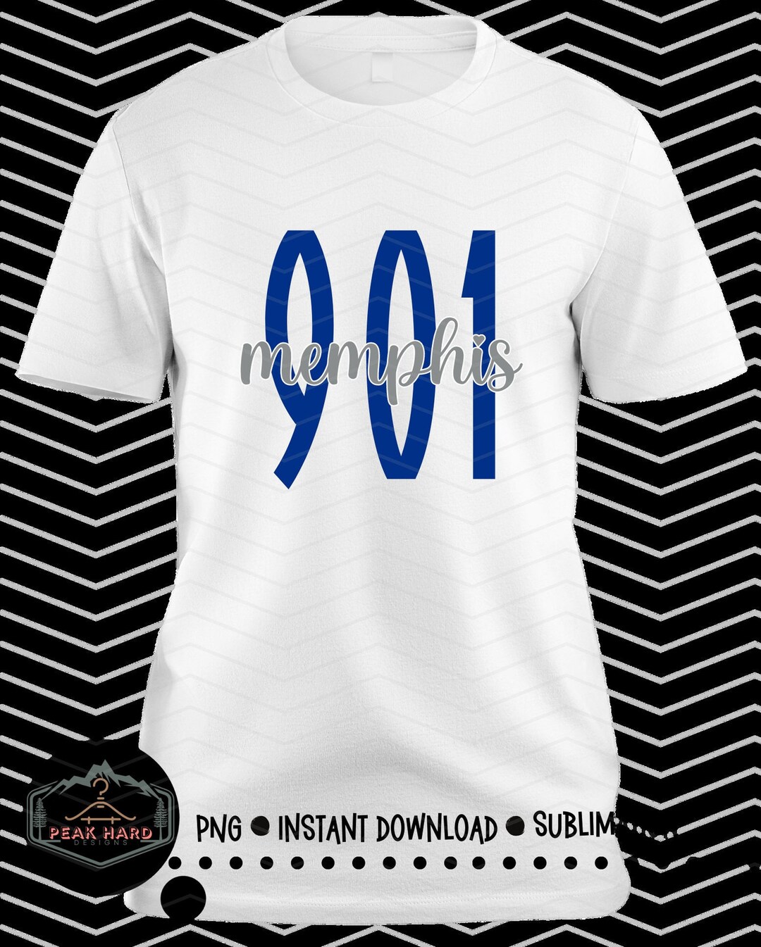 901 Memphis PNG Sublimation Digital File. College Fan Tee. Tigers Shirt ...