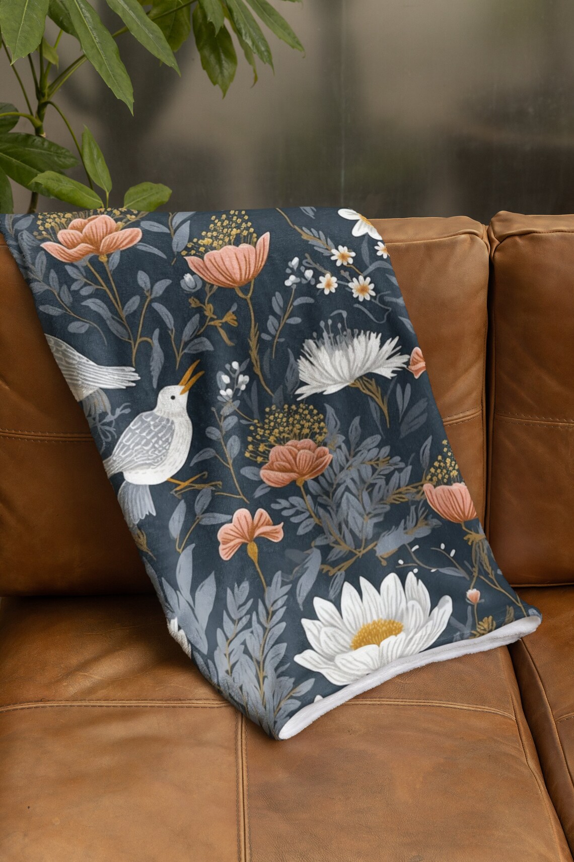 Warm Cozy Nature Inspired Fleece Blanket - Personalized Gift Blanket ...