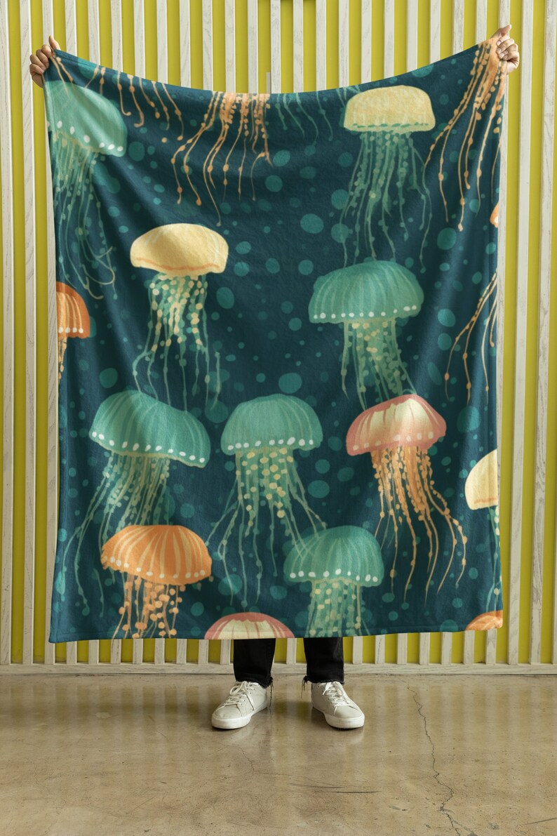 Jellyfish Haven Blanket for Birthday - Highweight Luxury Unique Bedroom ...