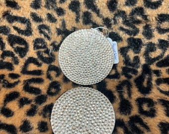 Bedazzled Round Compact Mirror - Etsy