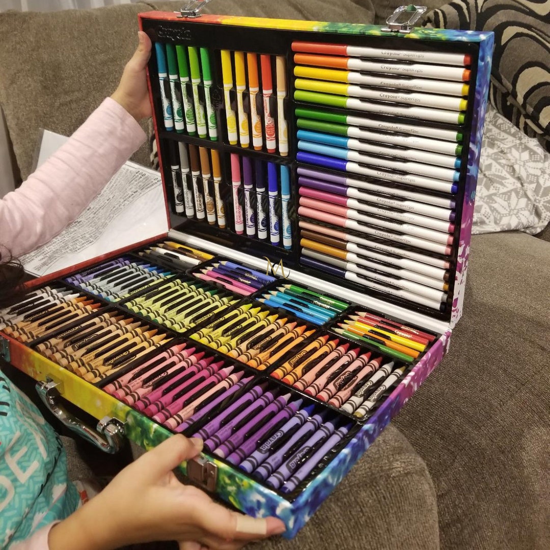 Crayola 140ct Art Set Kids' Rainbow Coloring Kit Holiday Gift, Craft ...