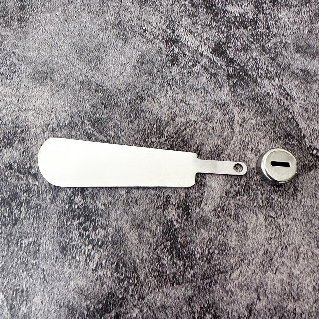 12pcs Stainless Steel Blade With Ring for DIY Cheese Spreaders, Wine ...