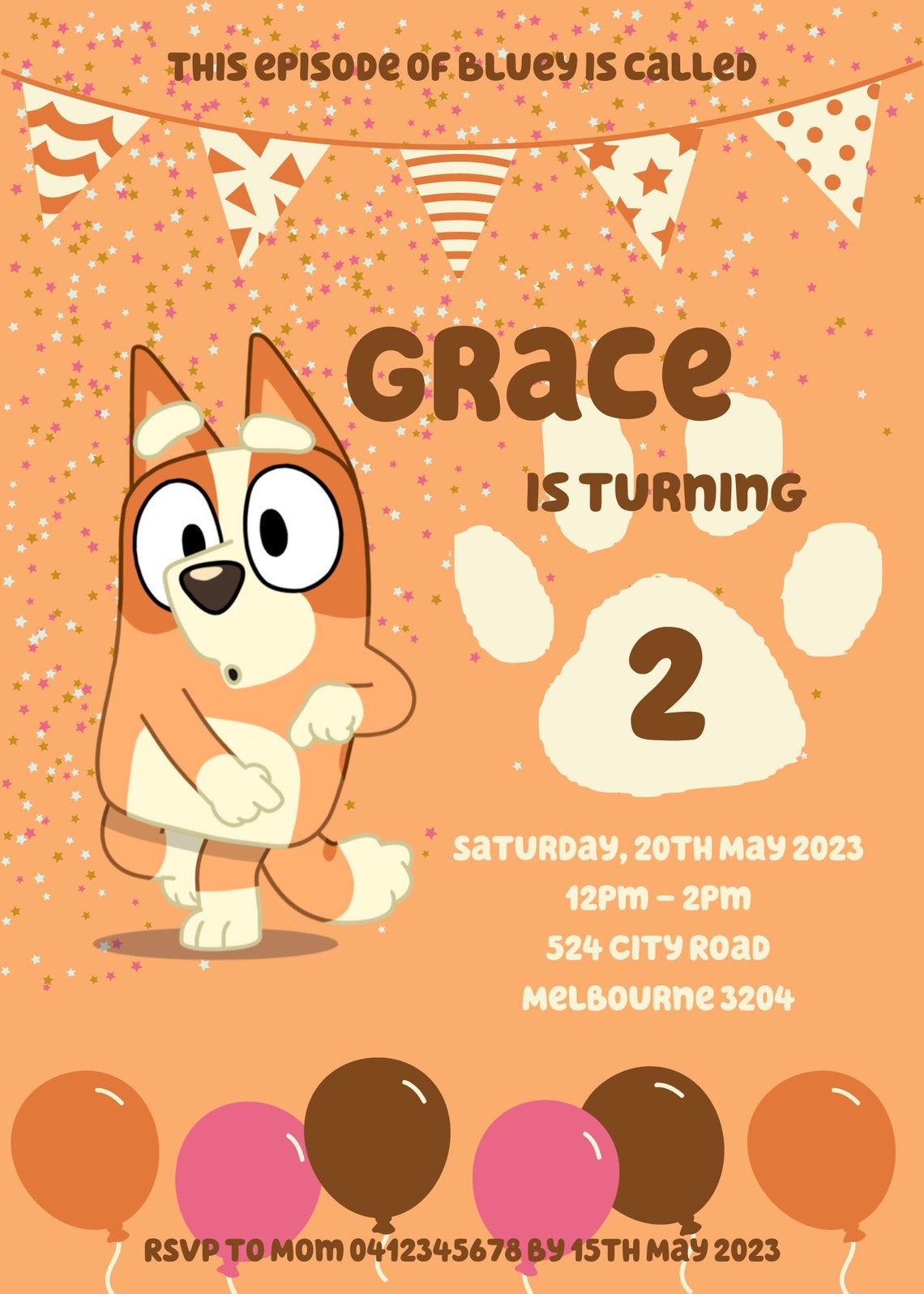 Bluey Birthday Invitation Invite Template Bluey And Bingo Etsy - NBKomputer Bluey Birthday Invitation Invite Template Bluey And Bingo Etsy - NBKomputer