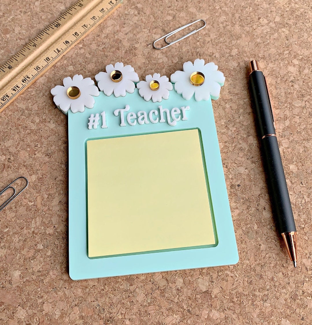 Teacher Sticky Desk Note Holder, Teacher Appreciation Week, Student ...