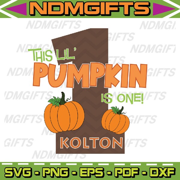 One Pumpkin Svg File - Etsy