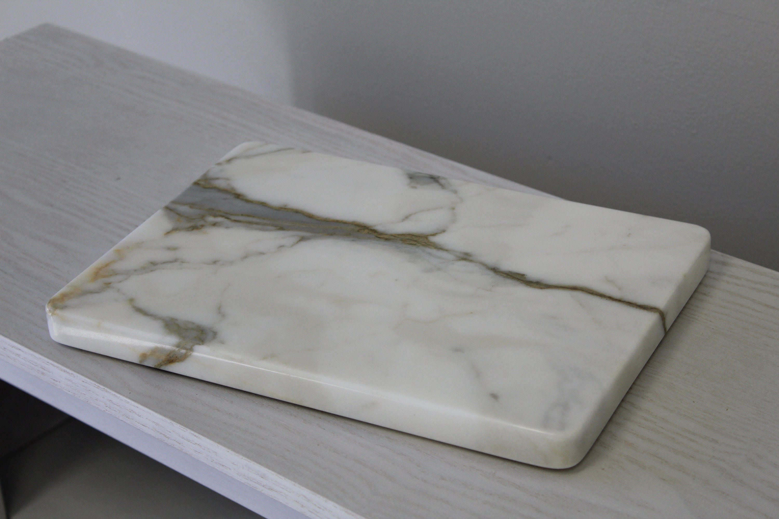 White Marble Cutting Board - Etsy