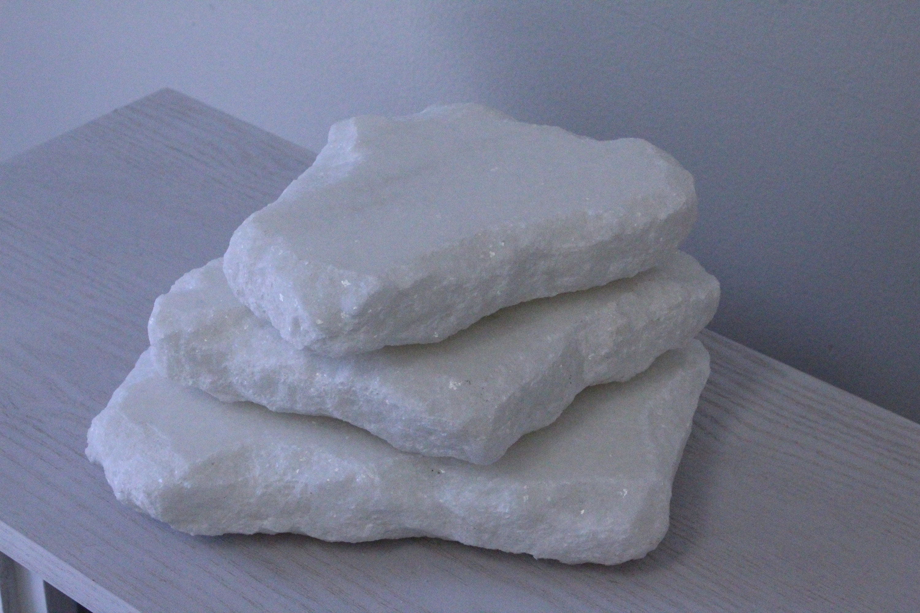 3 White Quartzite Cheese Stones - Etsy
