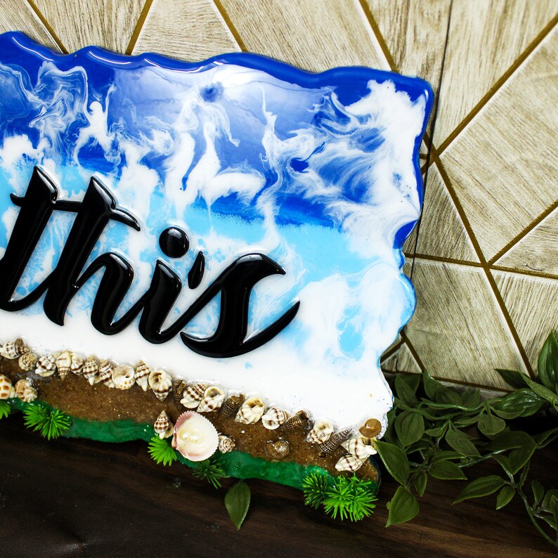 Personalized Door Sign | Name Sign Decor | 3D Letter Epoxy Resin Name ...