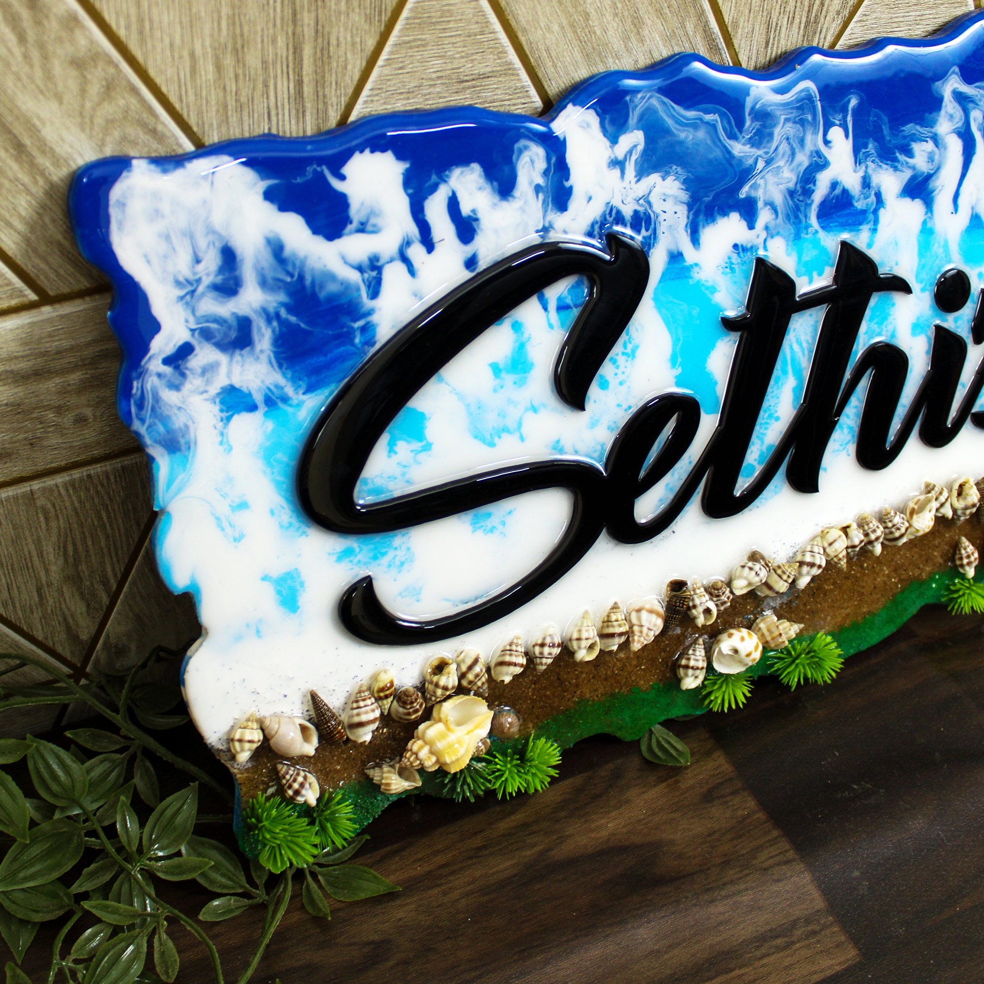 Personalized Door Sign | Name Sign Decor | 3D Letter Epoxy Resin Name ...