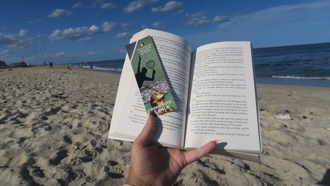 Carrie Soto is Back Bookmark Tennis Player Perfect Gift Unique Design ...