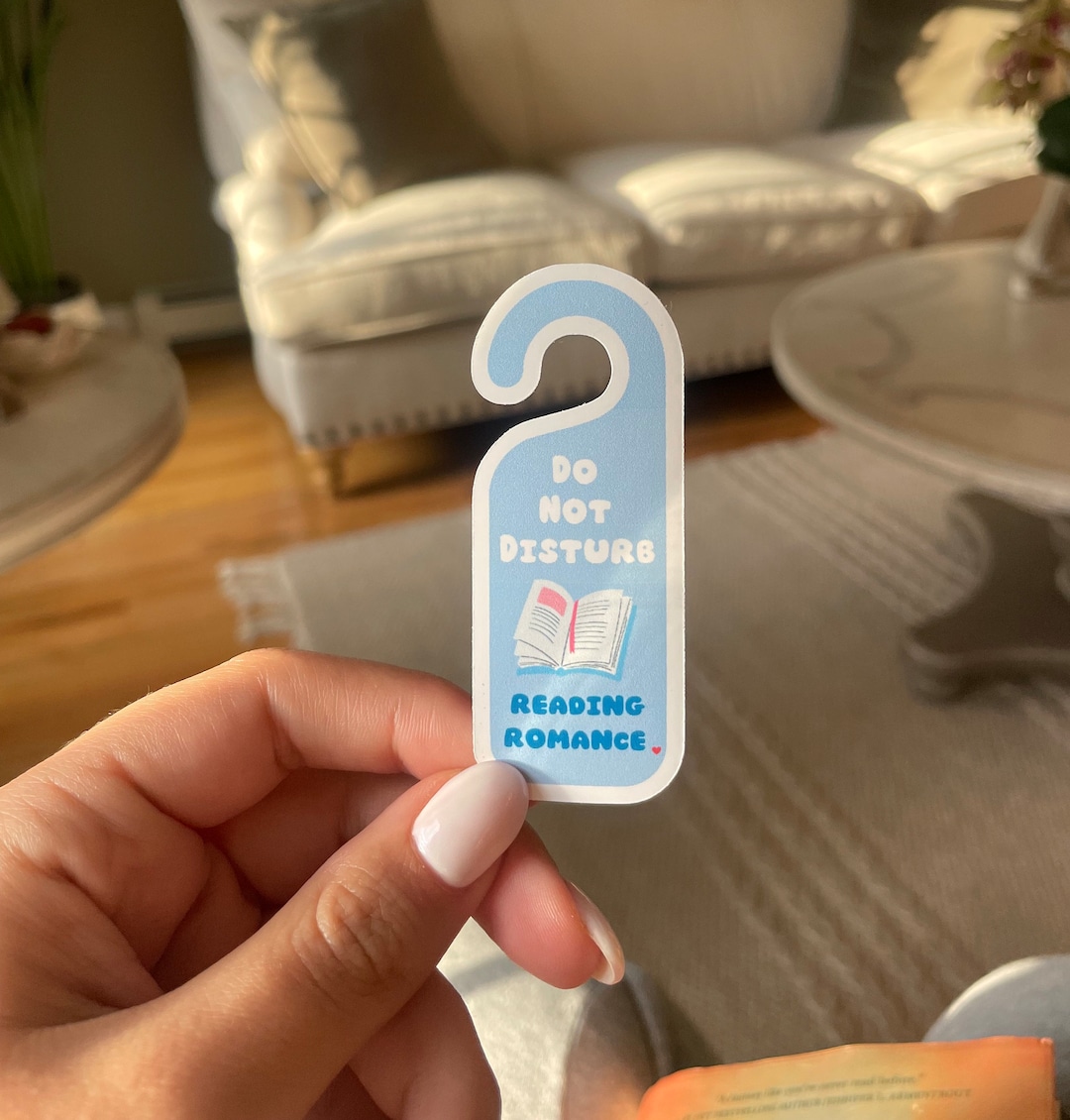 Do Not Disturb Reading Romance Sticker Bookish Sticker Book Lovers ...