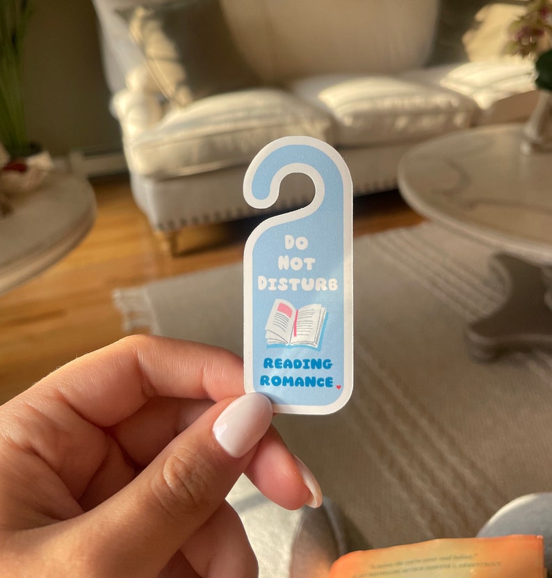 Do Not Disturb Reading Romance Sticker Bookish Sticker Book Lovers ...