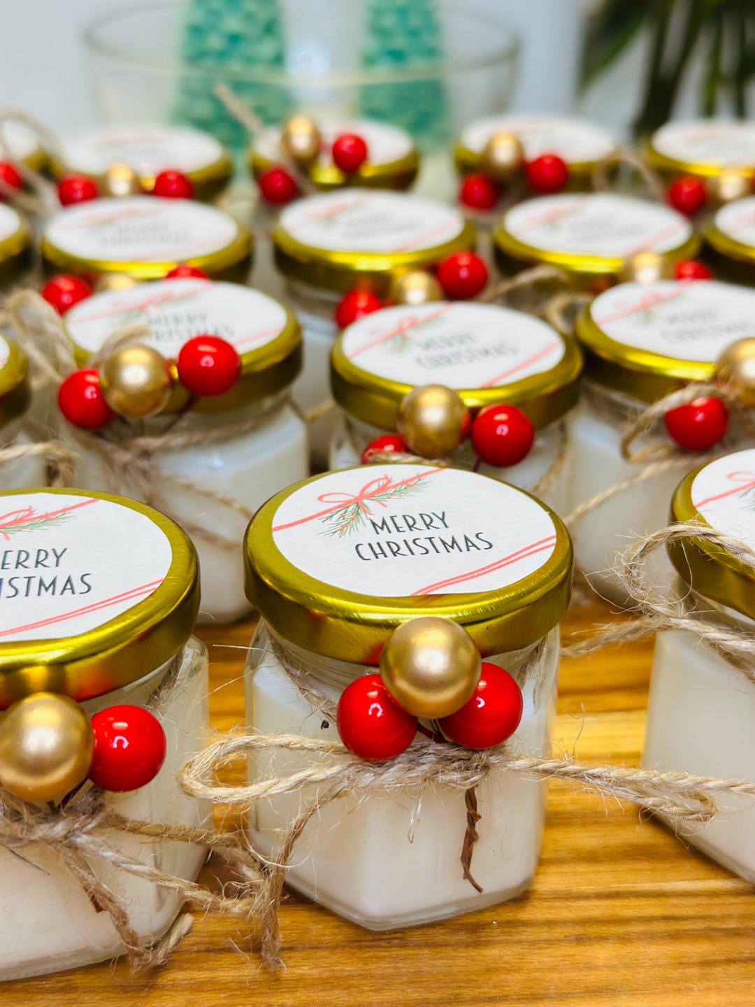 Mini Holiday Candles for Gifts Christmas Party Souvenirs Party Favors ...