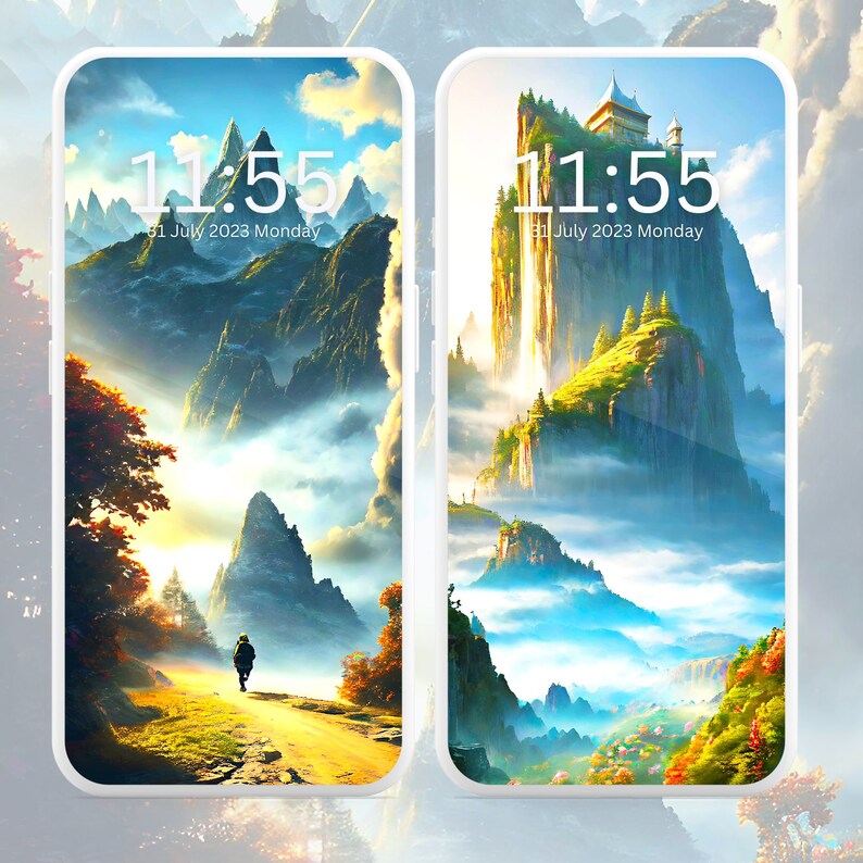 8 Cliffs & Mountains Wallpapers for Android Phones 1440x2560 - Etsy