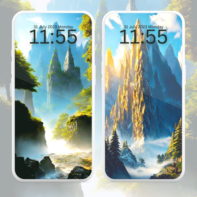 8 Cliffs & Mountains Wallpapers for Android Phones 1440x2560 - Etsy