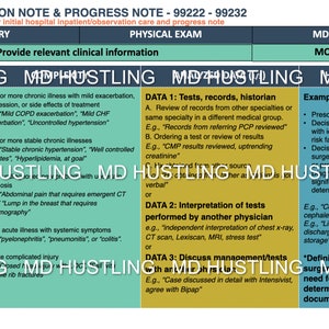 Inpatient E/M Services Cards for 2023 99222-99223-99232-99233-99291 - Etsy