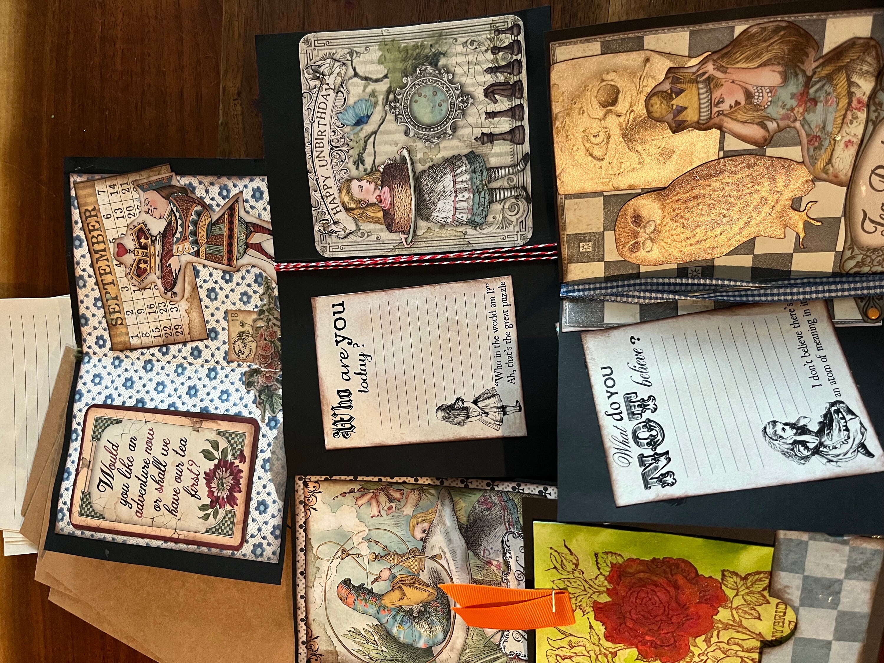 Alice in Wonderland Handmade Card Set #2 - Etsy