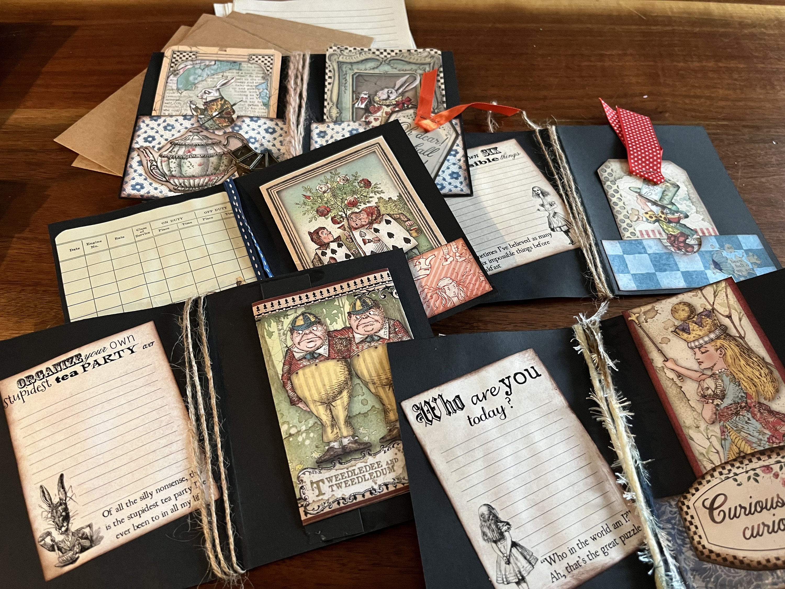 Alice in Wonderland Handmade Card Set #4 - Etsy