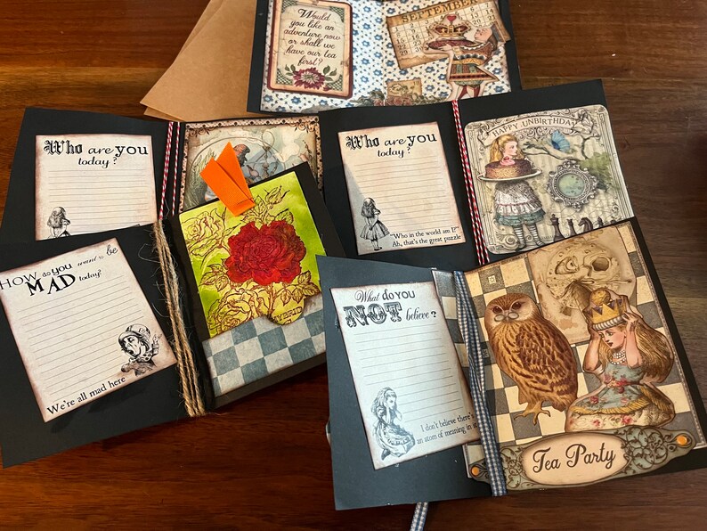 Alice in Wonderland Handmade Card Set #2 - Etsy