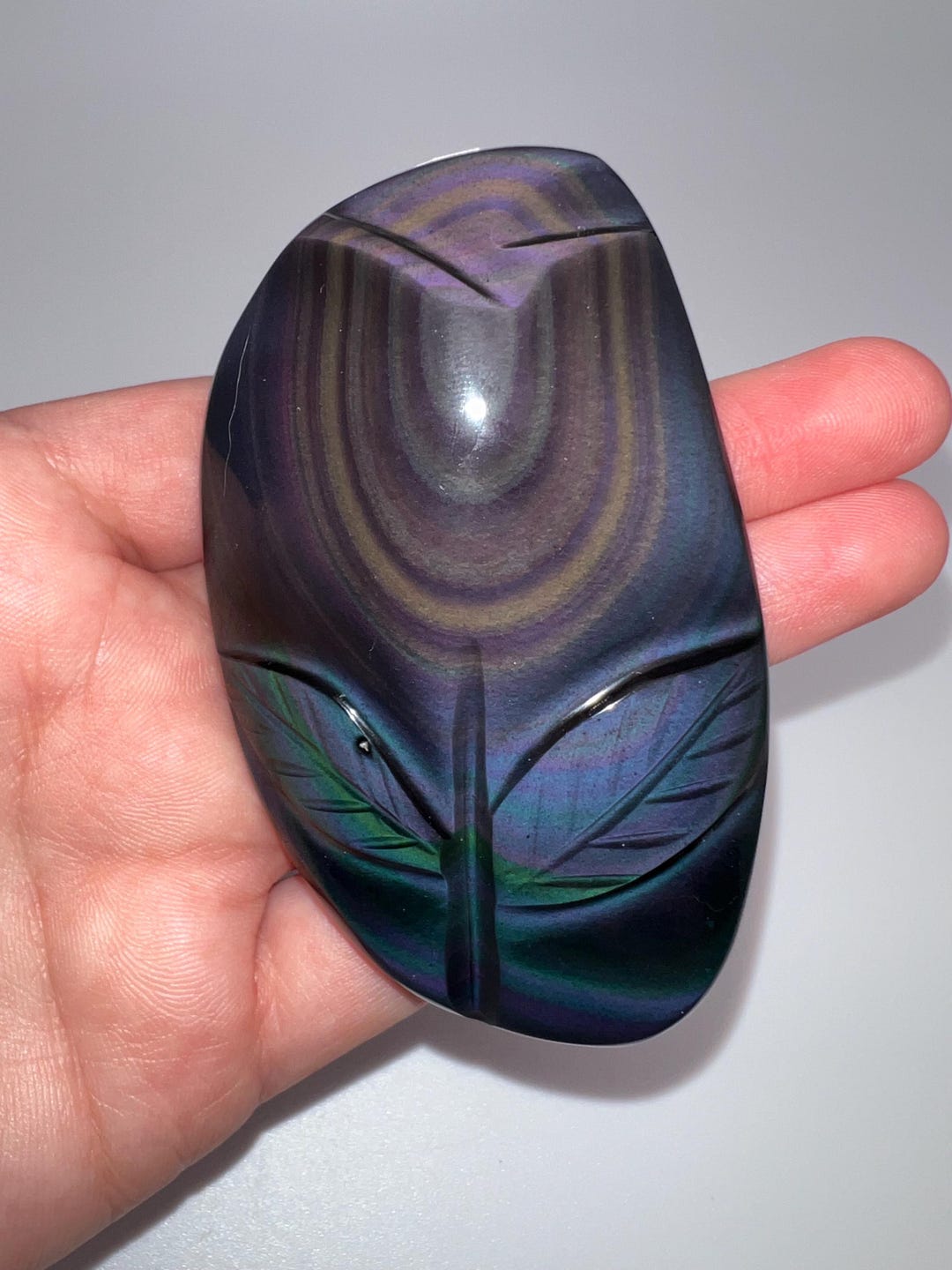 Rainbow Obsidian Flower Crystal (tequila, Jalisco, Mexico) - 116g - Etsy