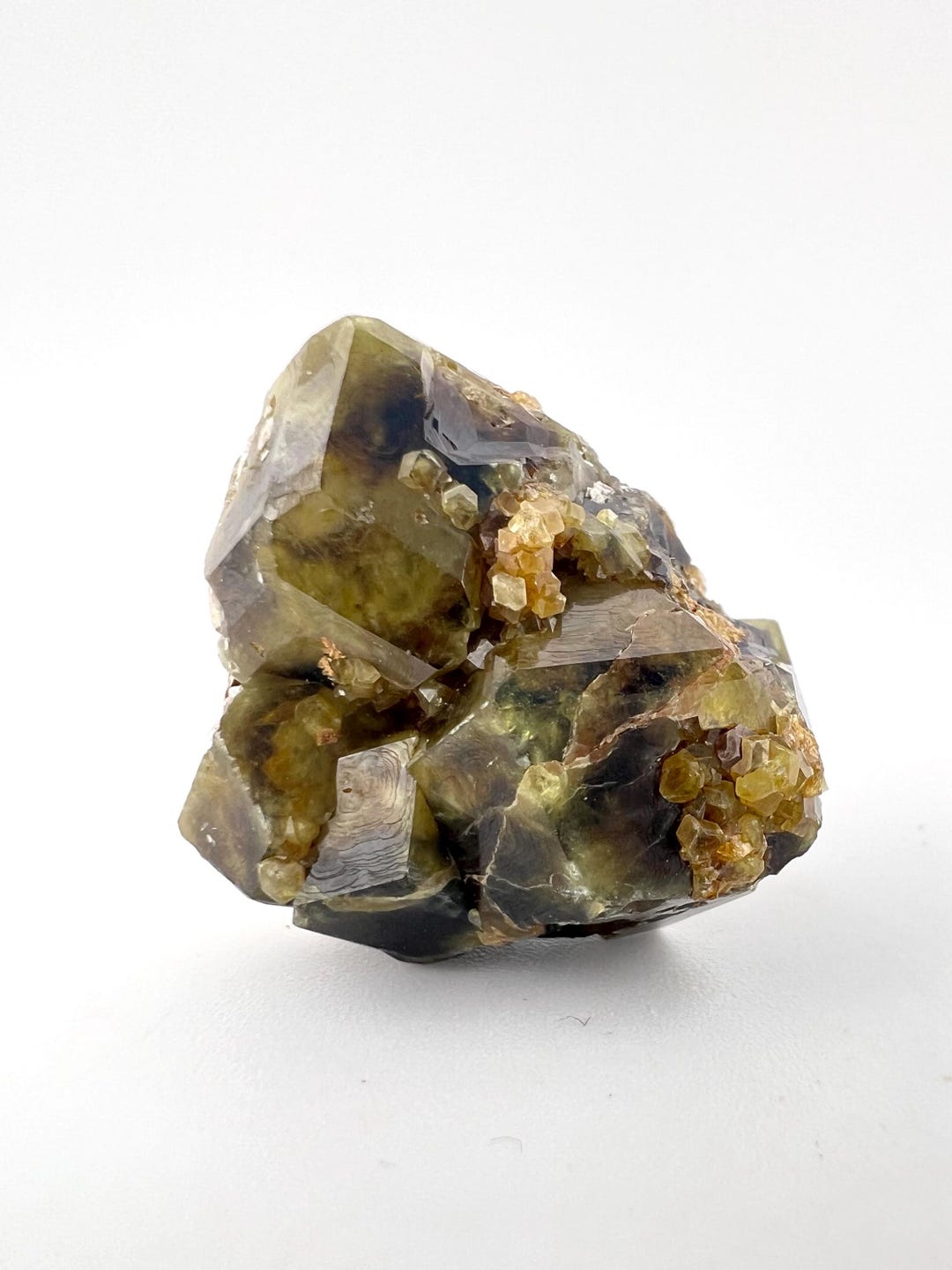 Yellow Garnet and Muscovite Crystal Cluster (sandare Mine, Kayes Region ...