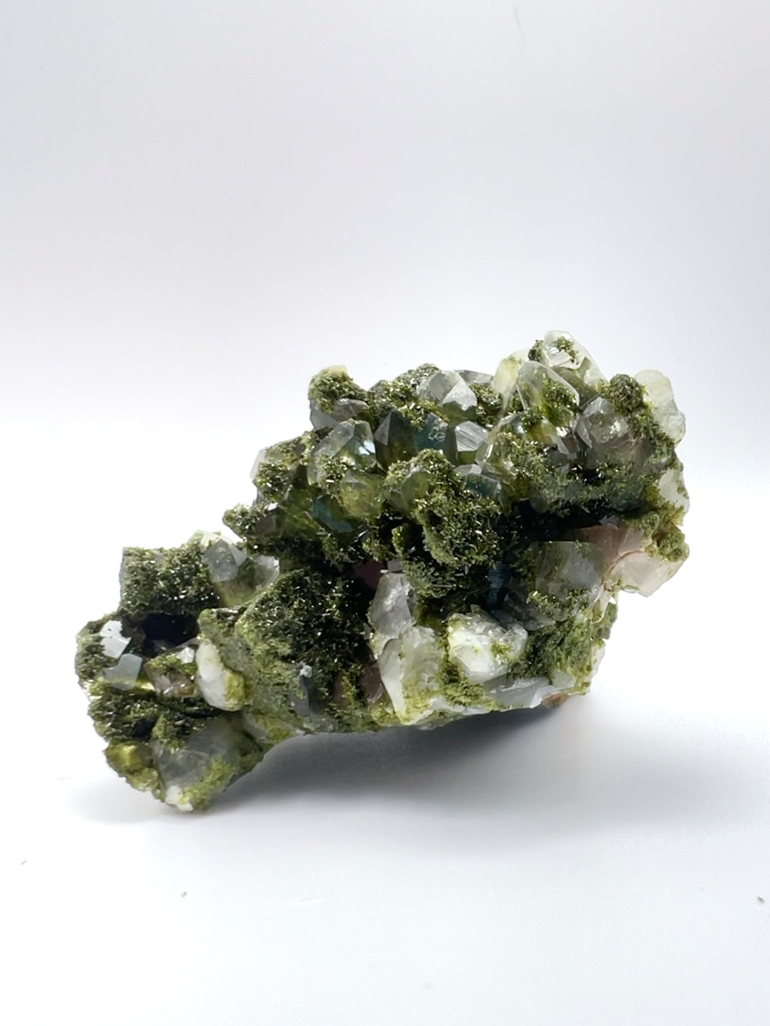 Forest Epidote With Quartz Specimen (turkey) – 91g, Super Sparkly and ...