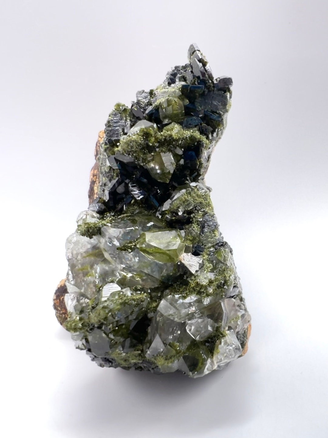 Forest Epidote With Quartz Specimen (turkey) – 131g, Super Sparkly and ...