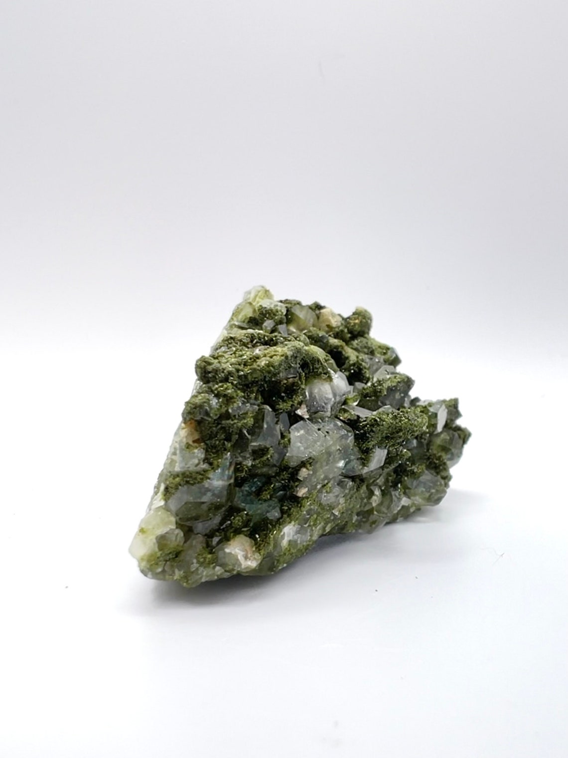 Forest Epidote With Quartz Specimen (turkey) – 91g, Super Sparkly and ...
