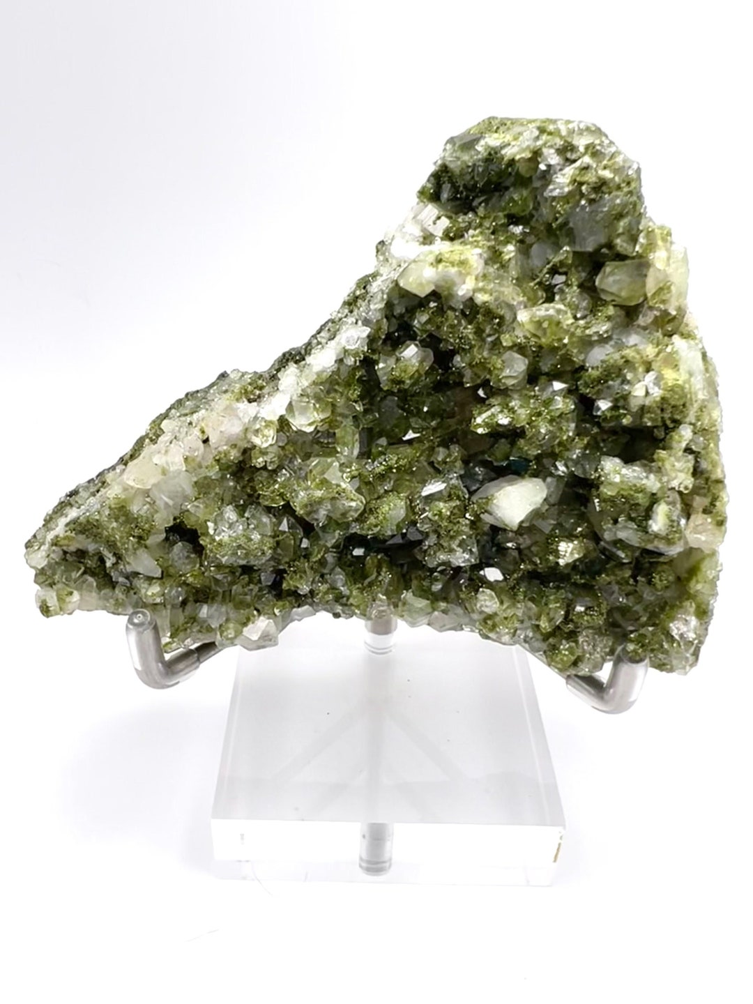 Forest Epidote With Quartz Specimen (turkey) – 218g, Super Sparkly and ...