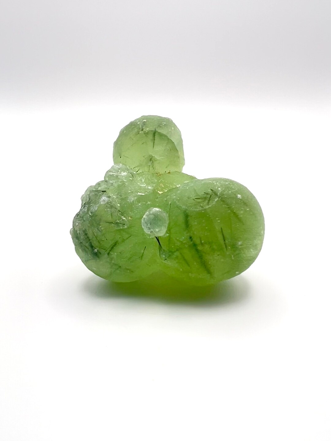 Botryoidal Prehnite Specimen -- 43g, With Epidote Inclusions - Etsy