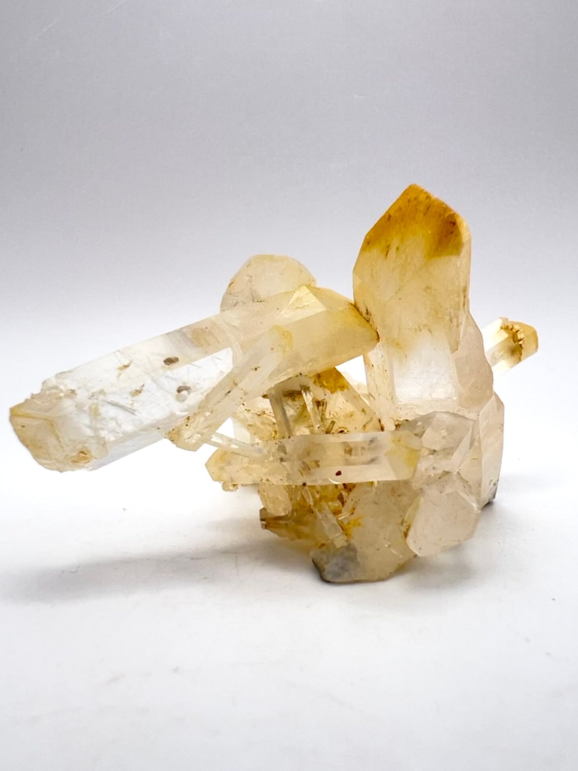 Mango Quartz Cluster (cabiche, Quipama, Colombia) - 44g, Halloysite ...